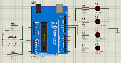Laporan Mekatronika : RANGKAIAN LED DENGAN PUSH BUTTON PADA ARDUINO UNO