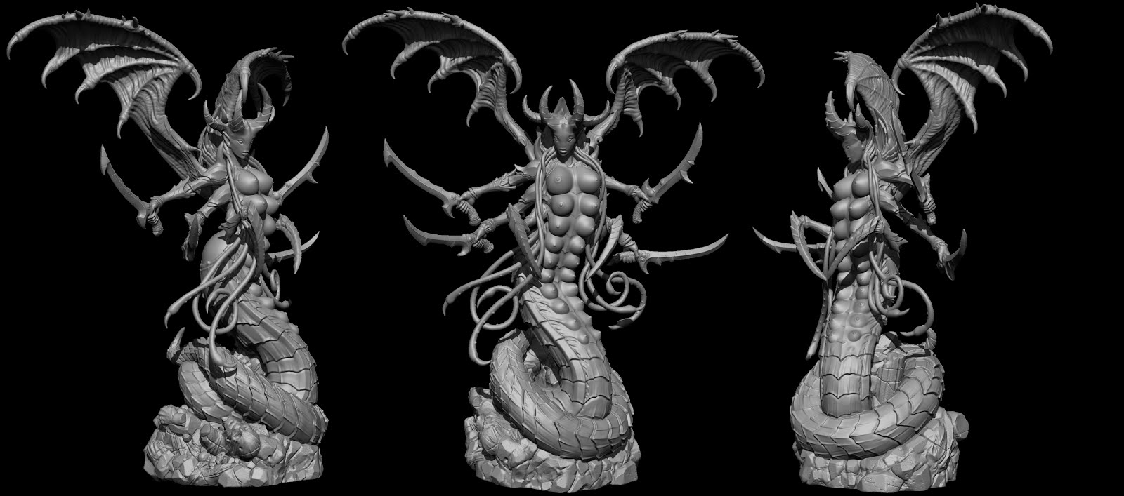 Miguel Hernández Urbina: Lady of Depravity ( Creature Caster ) Miniature