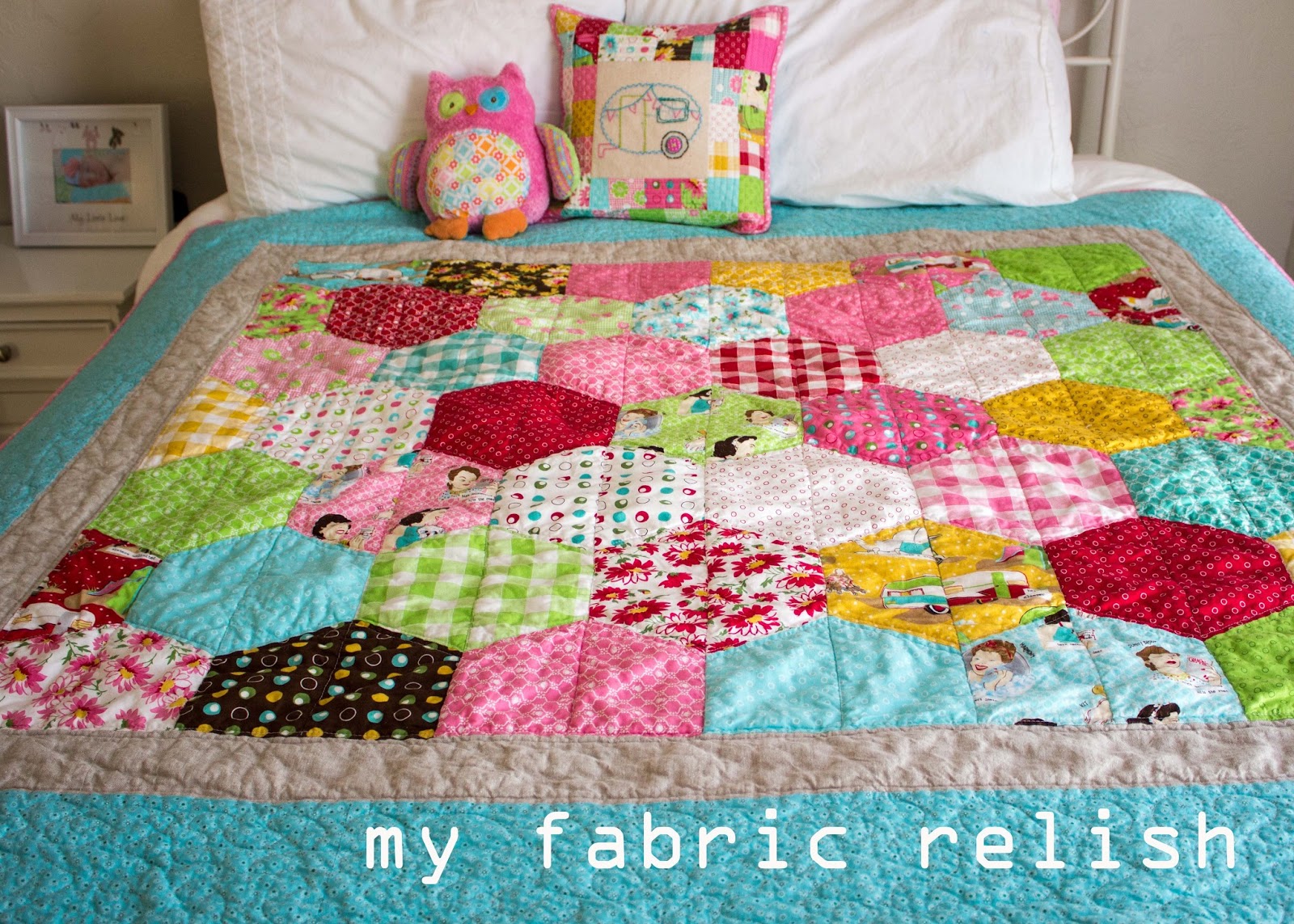glamping half-hexie quilt tutorial