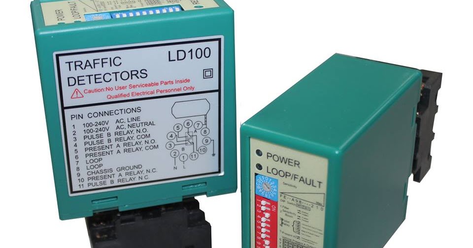 JUTAI LD-100 vehicle loop detector used in parking barrier gate system