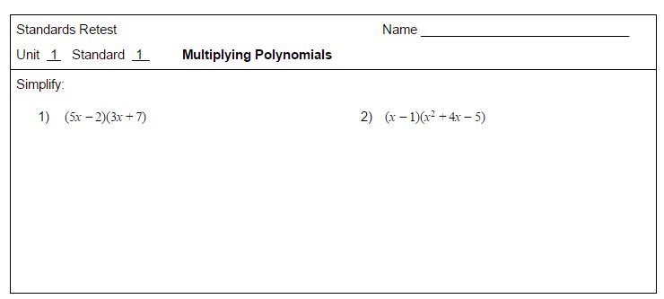 Radical~4~Math: Standards Based Grading