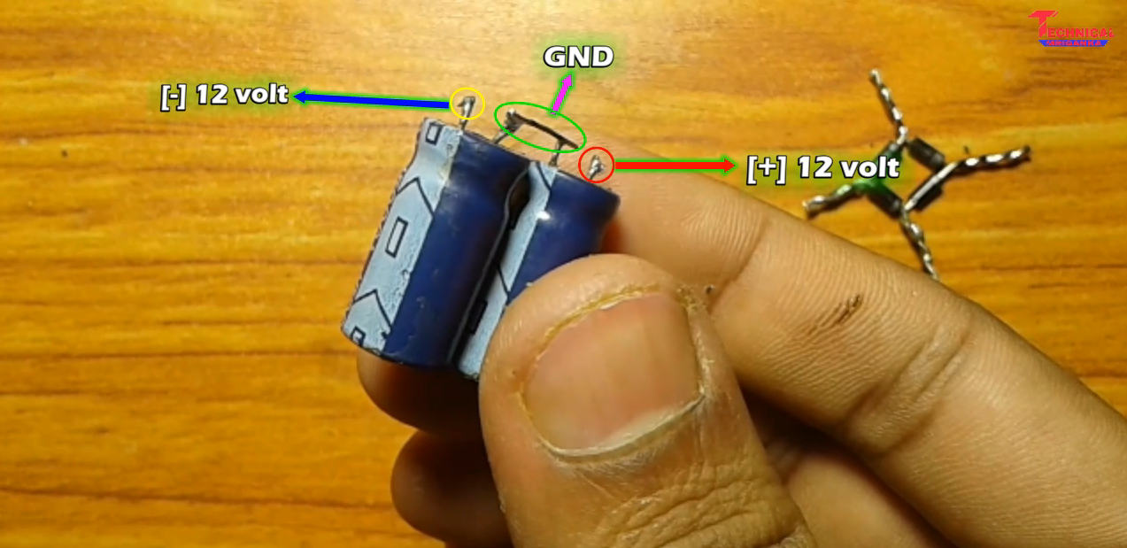 How to make bridge rectifier on 12-0-12 volt transformer.