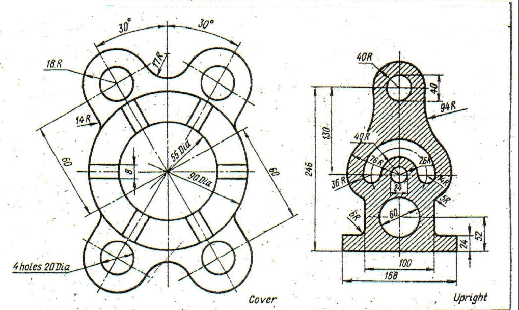 Dessin technique: PIÈCES MECANIQUES