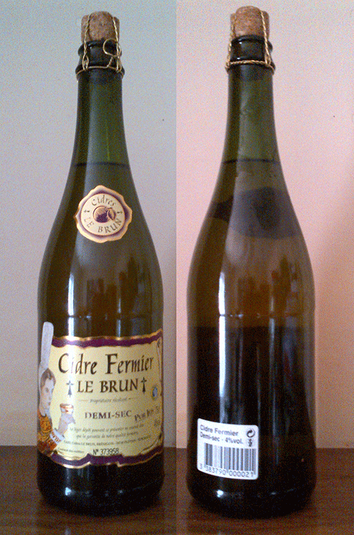 Cider Pages: Le Brun Cidre Fermier (Demi Sec)