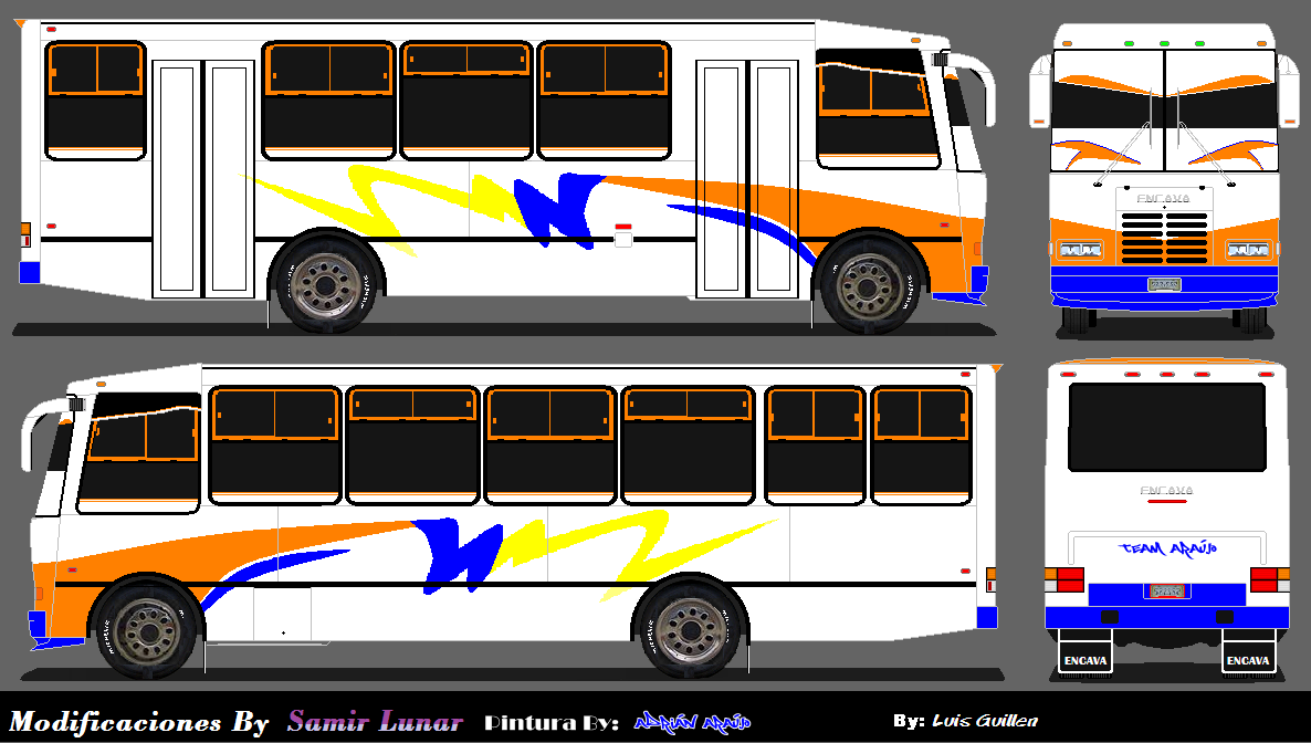 Diseños Autobuses Venezuela: Encavas Pintadas