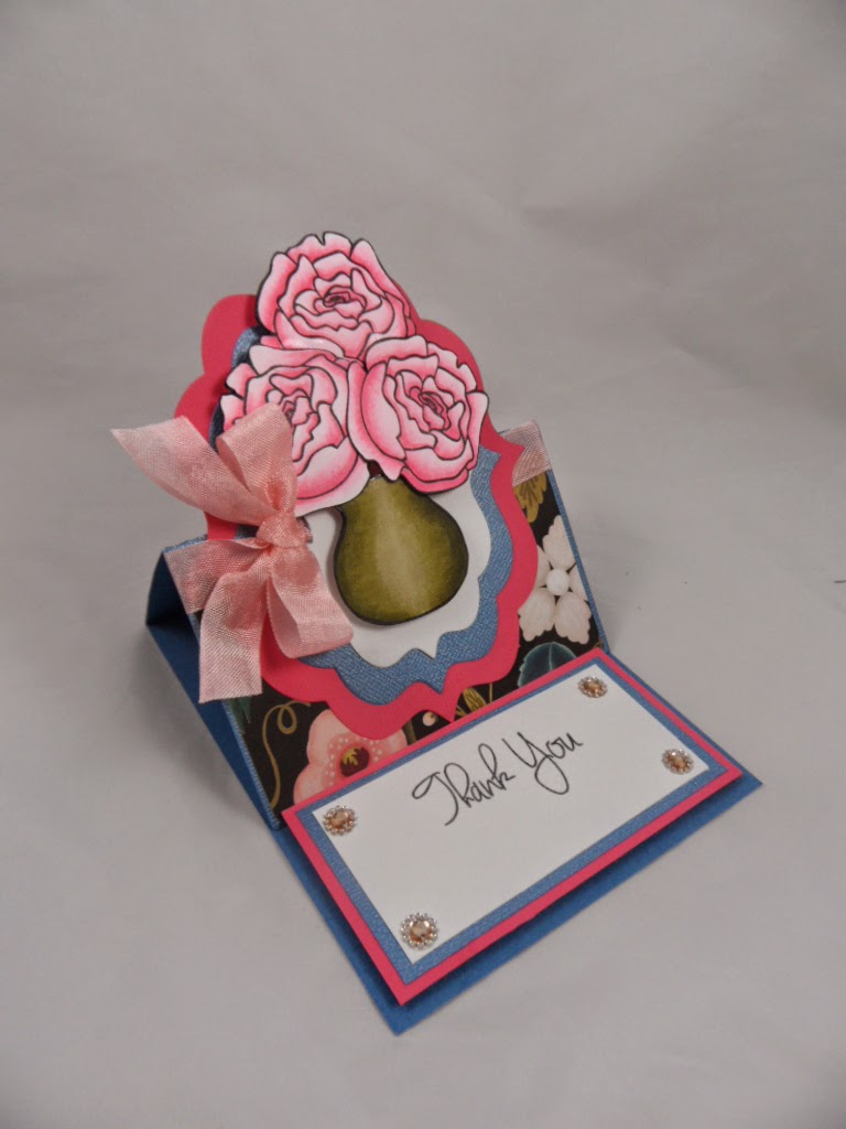 Stamping & Scrapping in California: Floral Easel Card