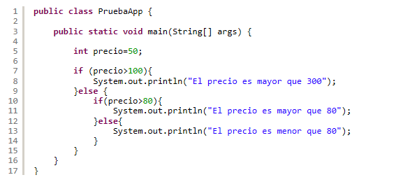 Programación Orientada a Objetos: ESTRUCTURAS DE CONTROL