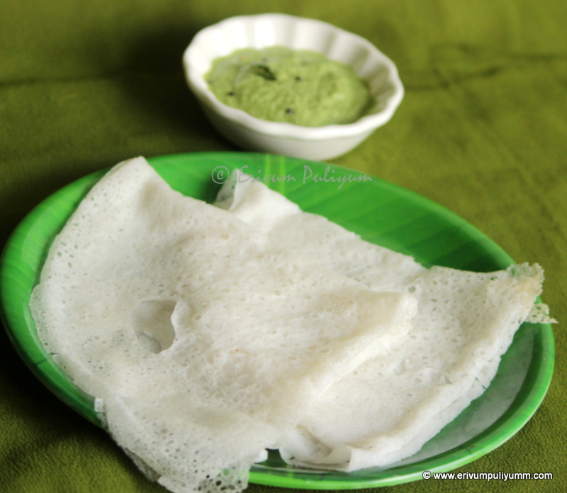 Erivum Puliyum: Neer Dosa | Mangalorean Neer Dosa (Step by Step Pics)