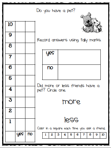Miss Nguyen's Class: Math Survey Graphs for Students