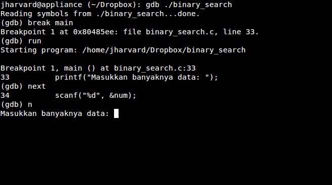 Debugging Program C dengan GDB di Linux | Azhary Arliansyah