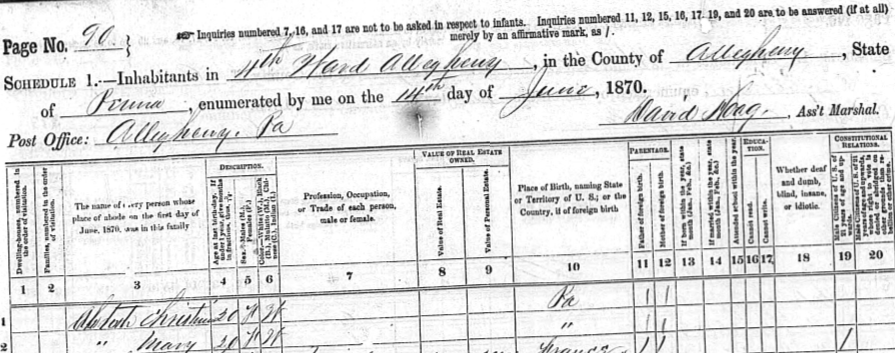 From Maine to Kentucky: Matrilineal Monday ~ Marion Alston