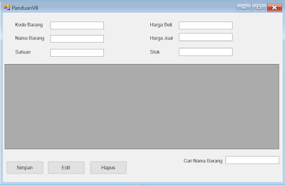 CRUD DI VB.NET DENGAN DATABASE SQL SERVER ~ Panduan Pemrograman Visual Basic