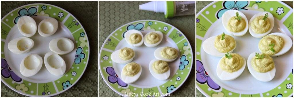 Green Deviled eggs/ Avacado deviled Eggs ~ Lincy's Cook Art