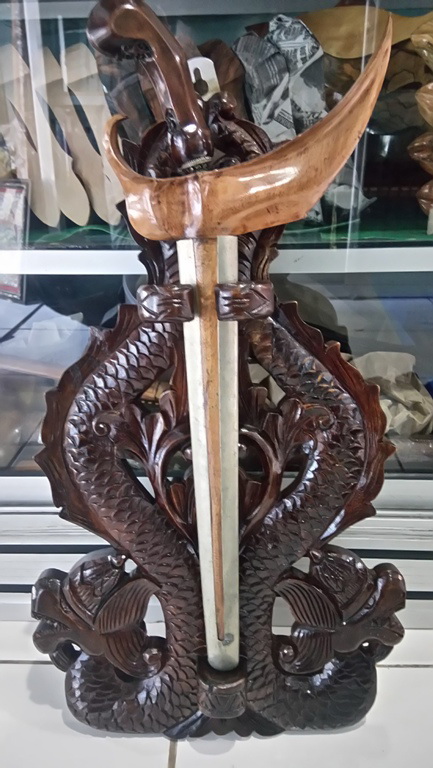 Blawong Tempat Keris Pusaka Ukir Naga -Z104 | Keris Pusaka