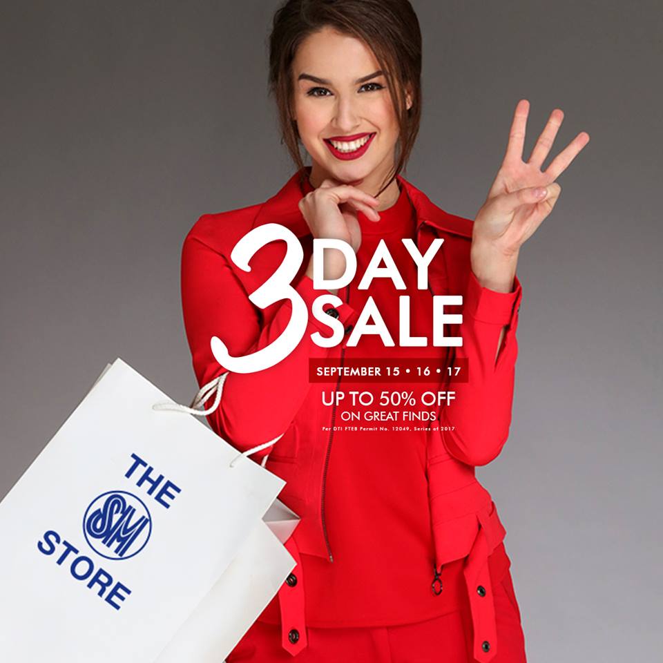 Manila Shopper: SM Stores 3-day SALE: Sept 15-17 2017