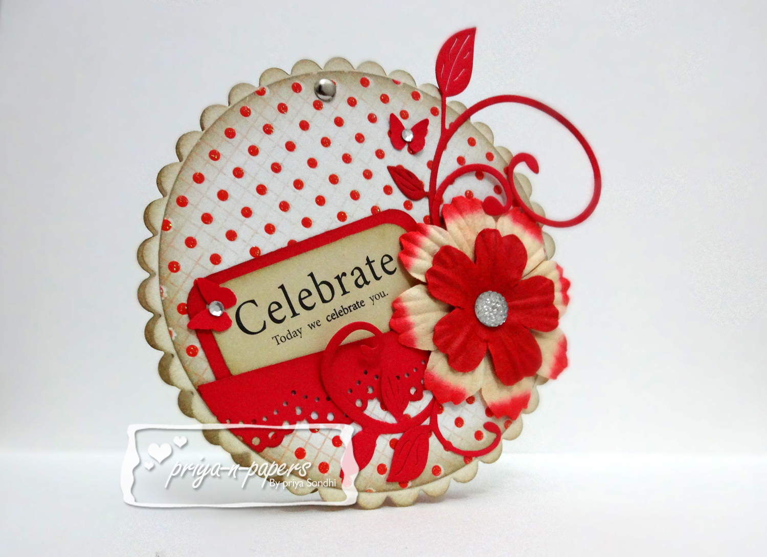 Crafters Corner : Red White card set