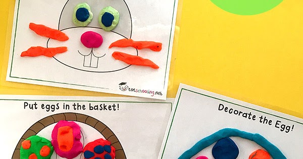 Free Easter Playdough Mats | Totschooling - Toddler, Preschool ...