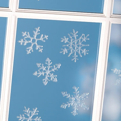 Snowflake Window Decals | Munchkins and Mayhem