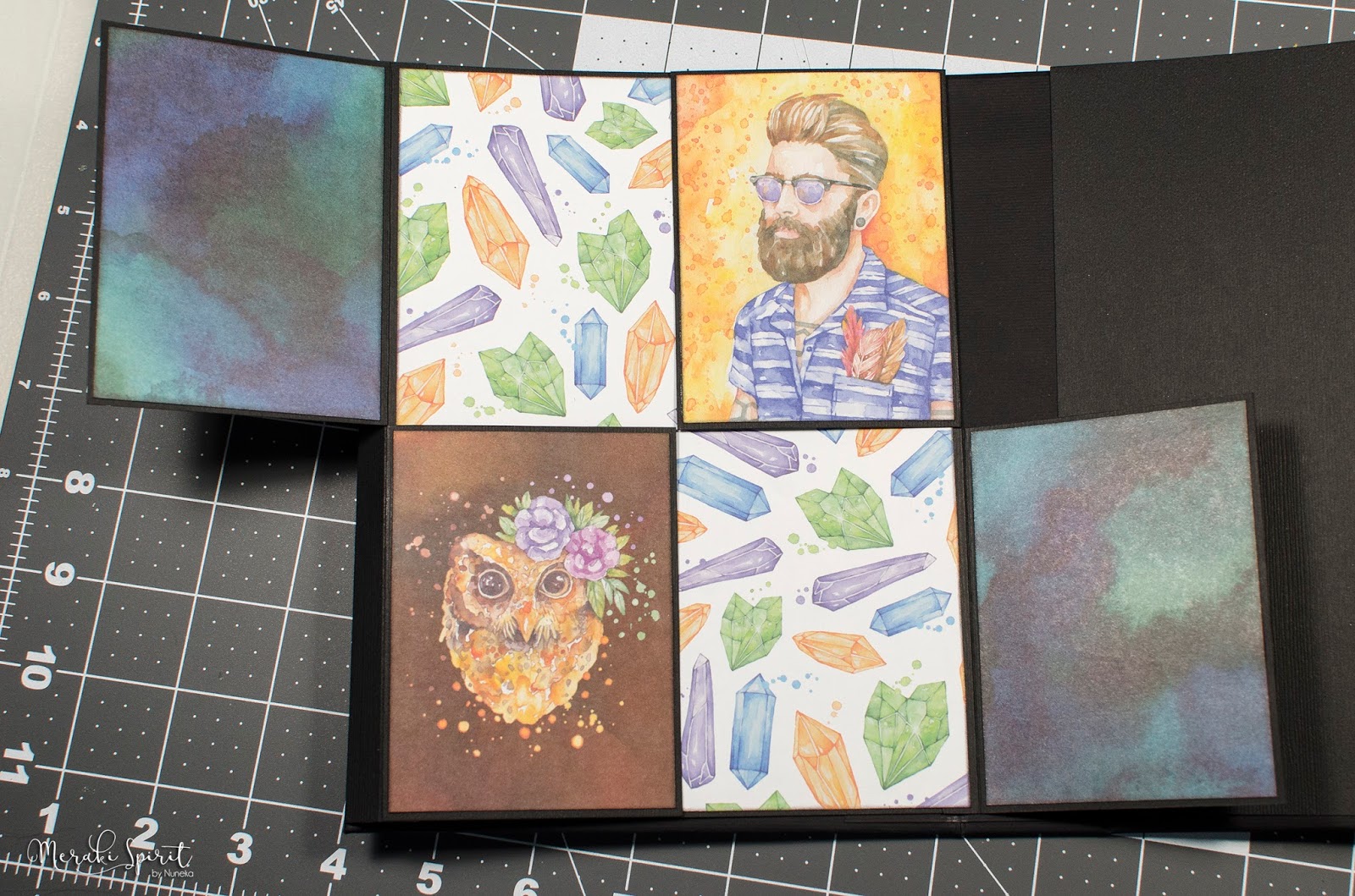 Mini Album Makers Challenge: Hippie Soul Gatefold Mini Album Tutorial ...
