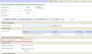 Oracle-FMW: Securing OSB proxy service