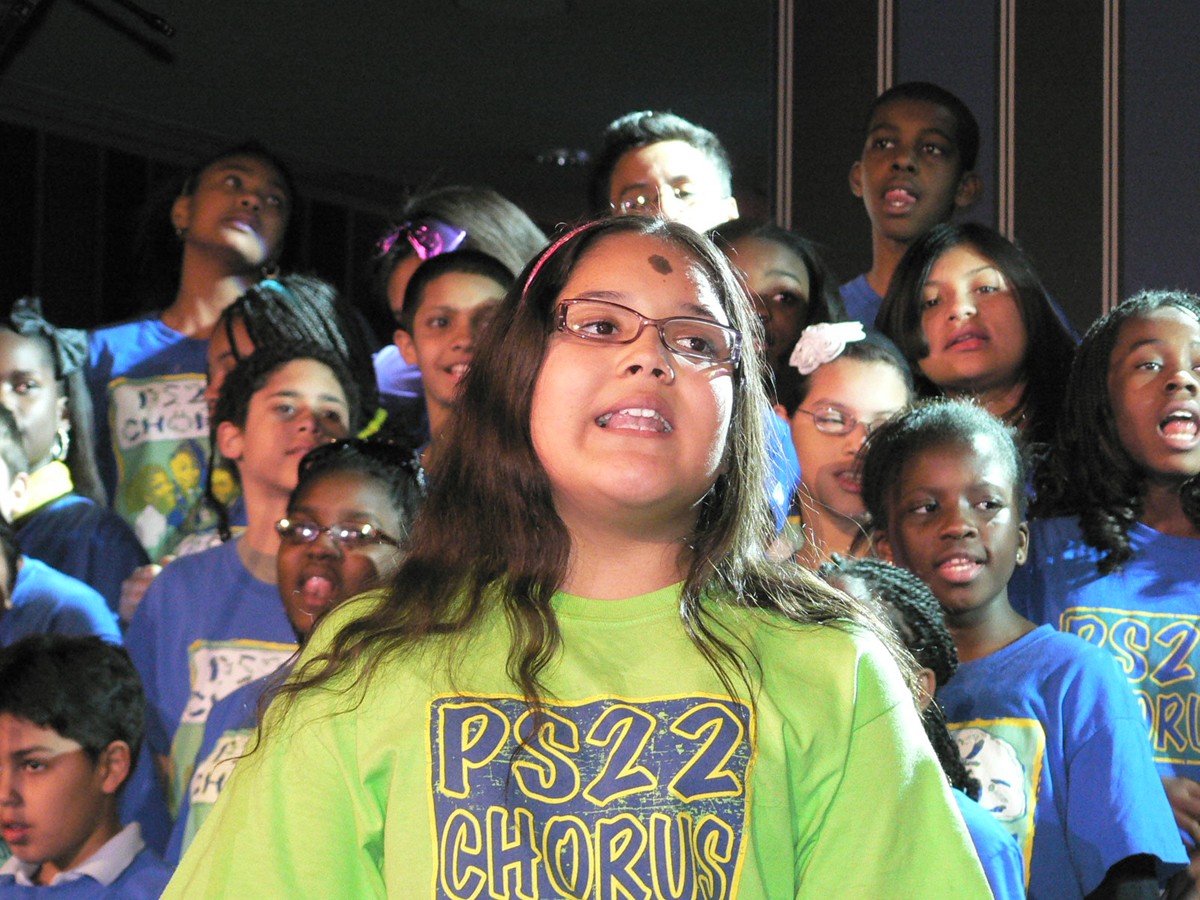 PS22 Chorus: PS22 sings at NY Yankees Homecoming Dinner