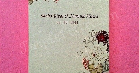 Malay Wedding Invitation Card / Kad Jemputan Kahwin