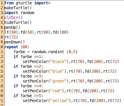TigerJython: Einfache Programmieraufgaben Informatik-Praxisworkshop 3. Klassen