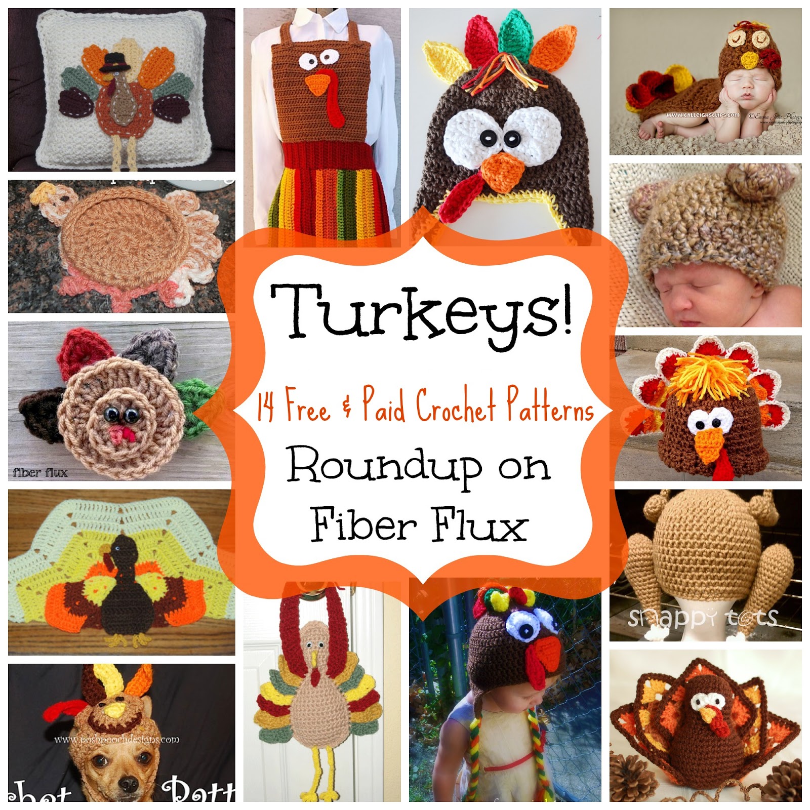 Fiber Flux: Turkeys! 14 Free and Paid Crochet Patterns...