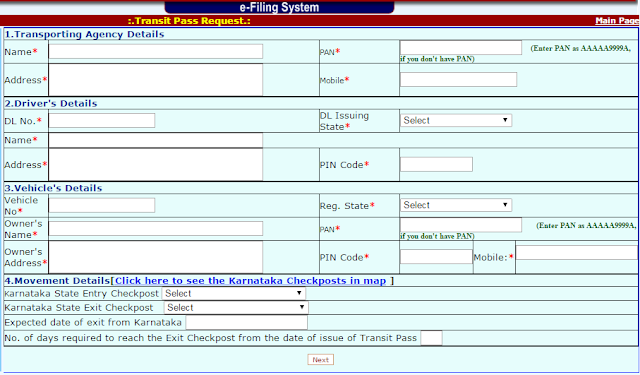 How to request for Transit Pass in Karnataka - VSolution