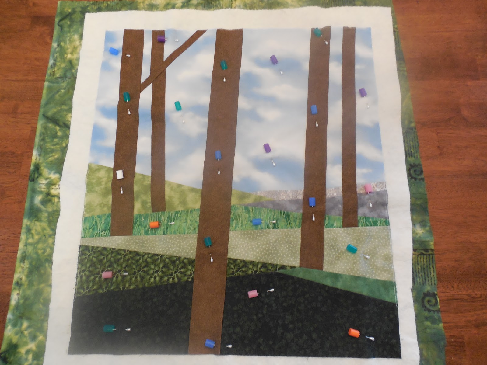 Tanderwen Quilts: Spring Trees quilt