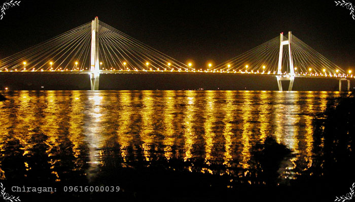 Apna Allahabad: Night view of "Naini Bridge Allahabad" Situated on ...