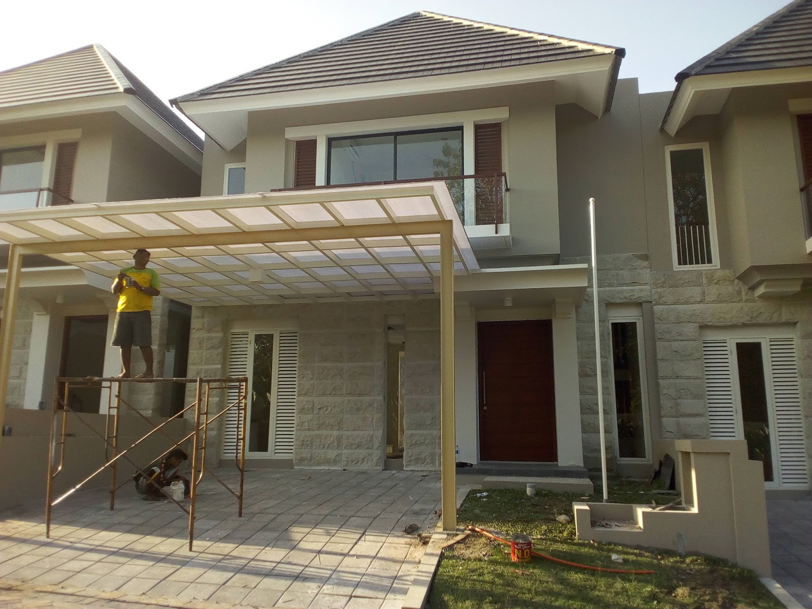 KANOPI MINIMALIS MURAH JOGJA: kanopi minimalis atap polycarbonat