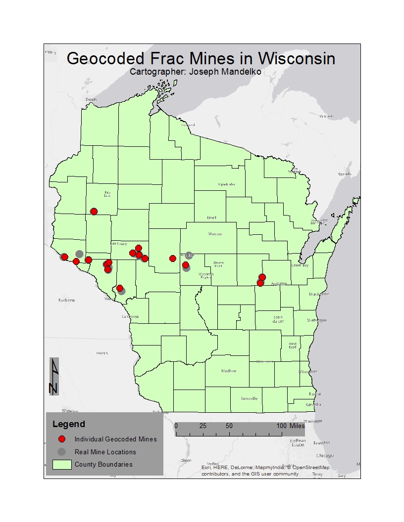 GIS 2 Spring 2016: Geocoding of Frac Mines