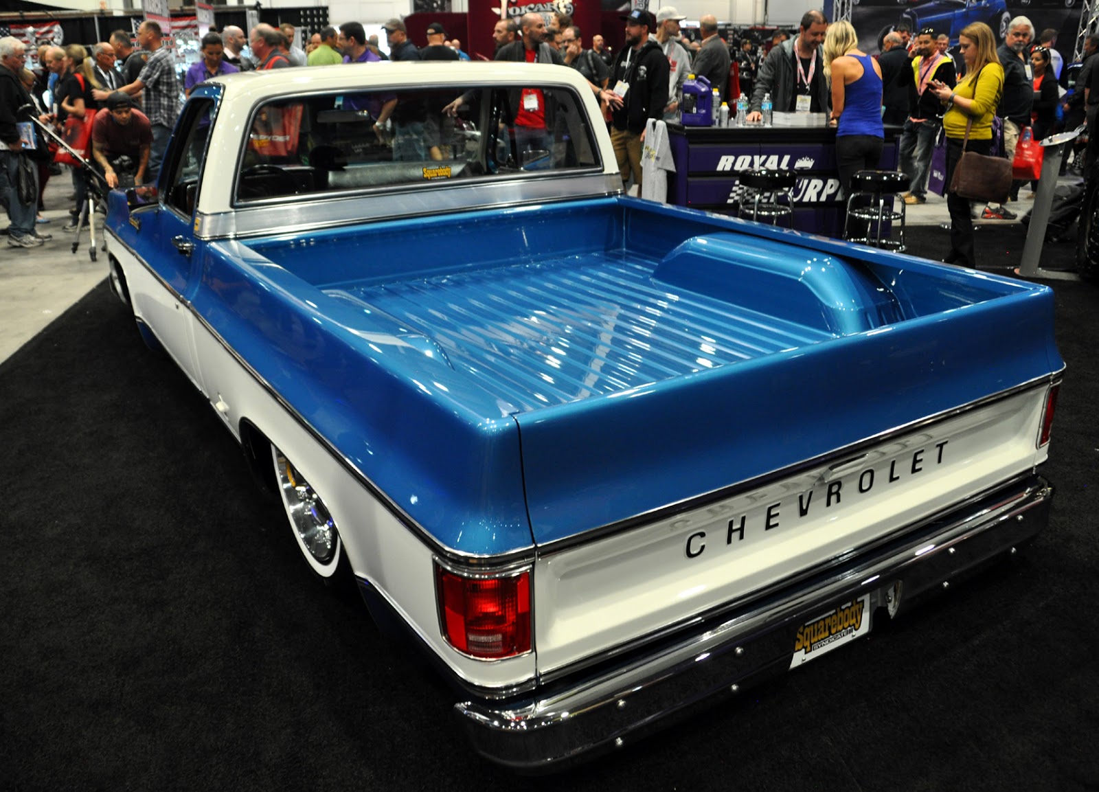 Just A Car Guy: In the Royal Purple booth, this C10 is getting an ...