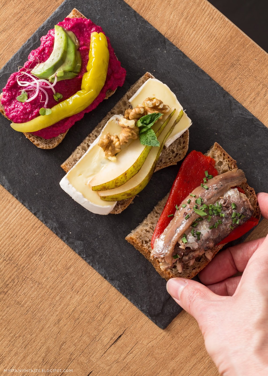 My Spanish Taste: Sample Basque mini open-faced sandwiches called pinchos