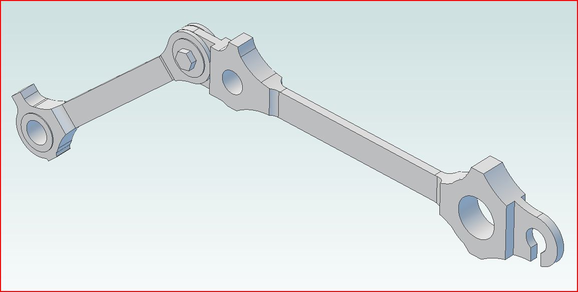 Model Locomotive with 3D Print Technology: Engine Drive Rods
