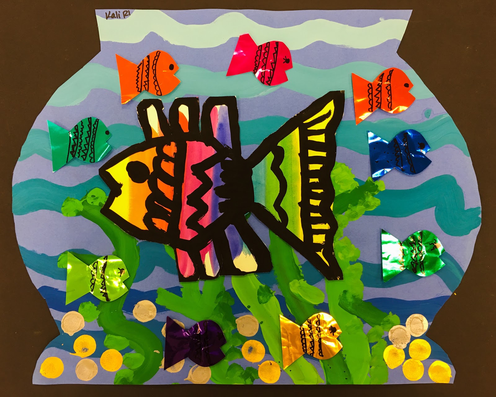 Paintbrush Rocket: 1st Grade - Rainbow Fish!