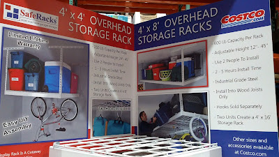 Saferacks Storage Kit Steel Overhead Garage Rack | Costco Weekender