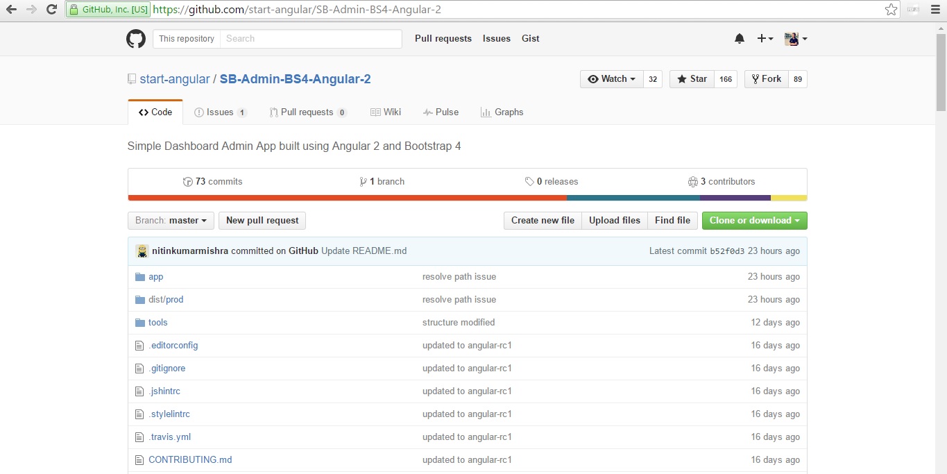 How to Clone AngularJS 2 Web Project from github with NPM Command and Git Bash - Top.Kullawattana