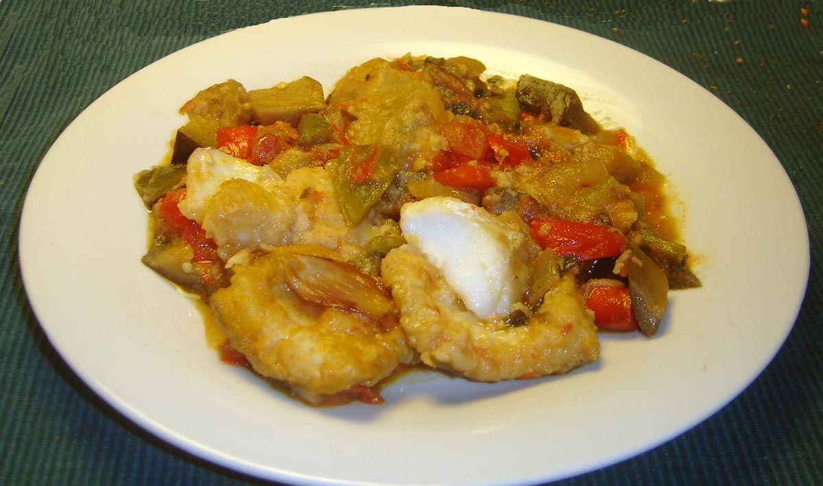 Bacallà amb samfaina