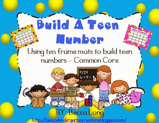 Becca's Kindergarten Creations: Teen Numbers - Ten Frames