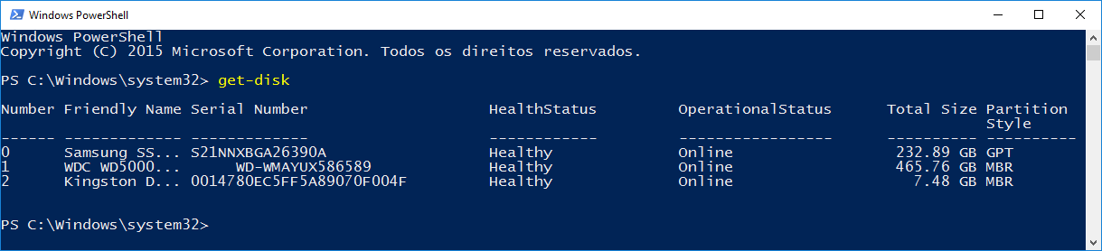 Particionamento de HDD/SSD Recomendável pela Microsoft