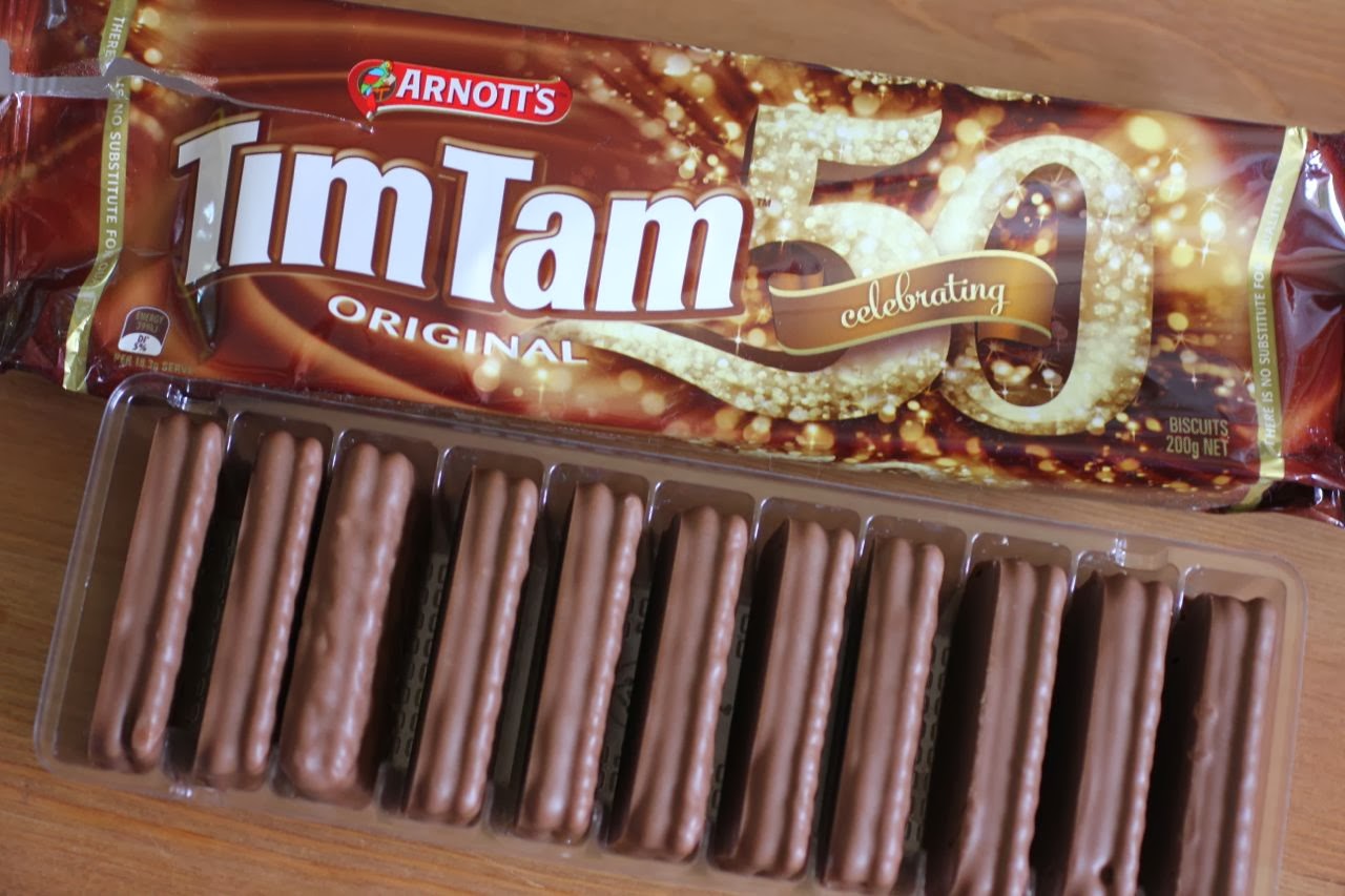 Green Gourmet Giraffe: Tim Tam Brownies for Australia Day
