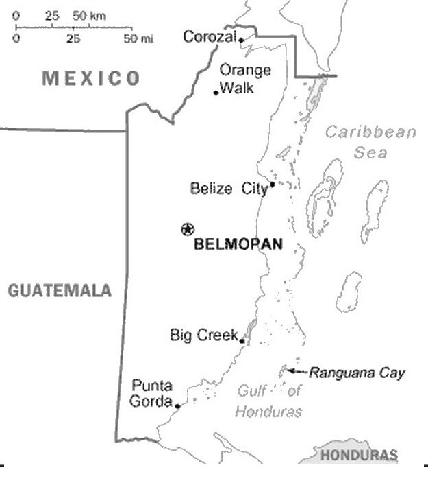 Belize Map Coloring | COLOR AREA
