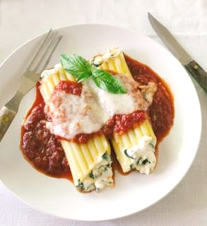Food I Food: Manicotti Florentine Pasta Recipe