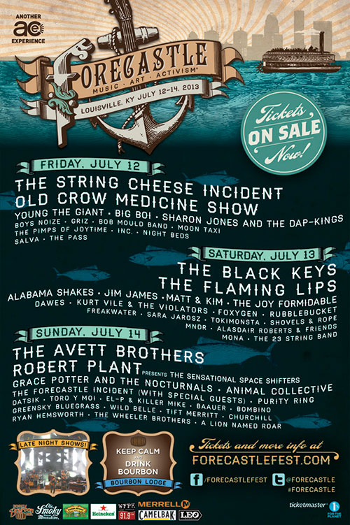 Forecastle Fun: Forecastle 2013 Line-up