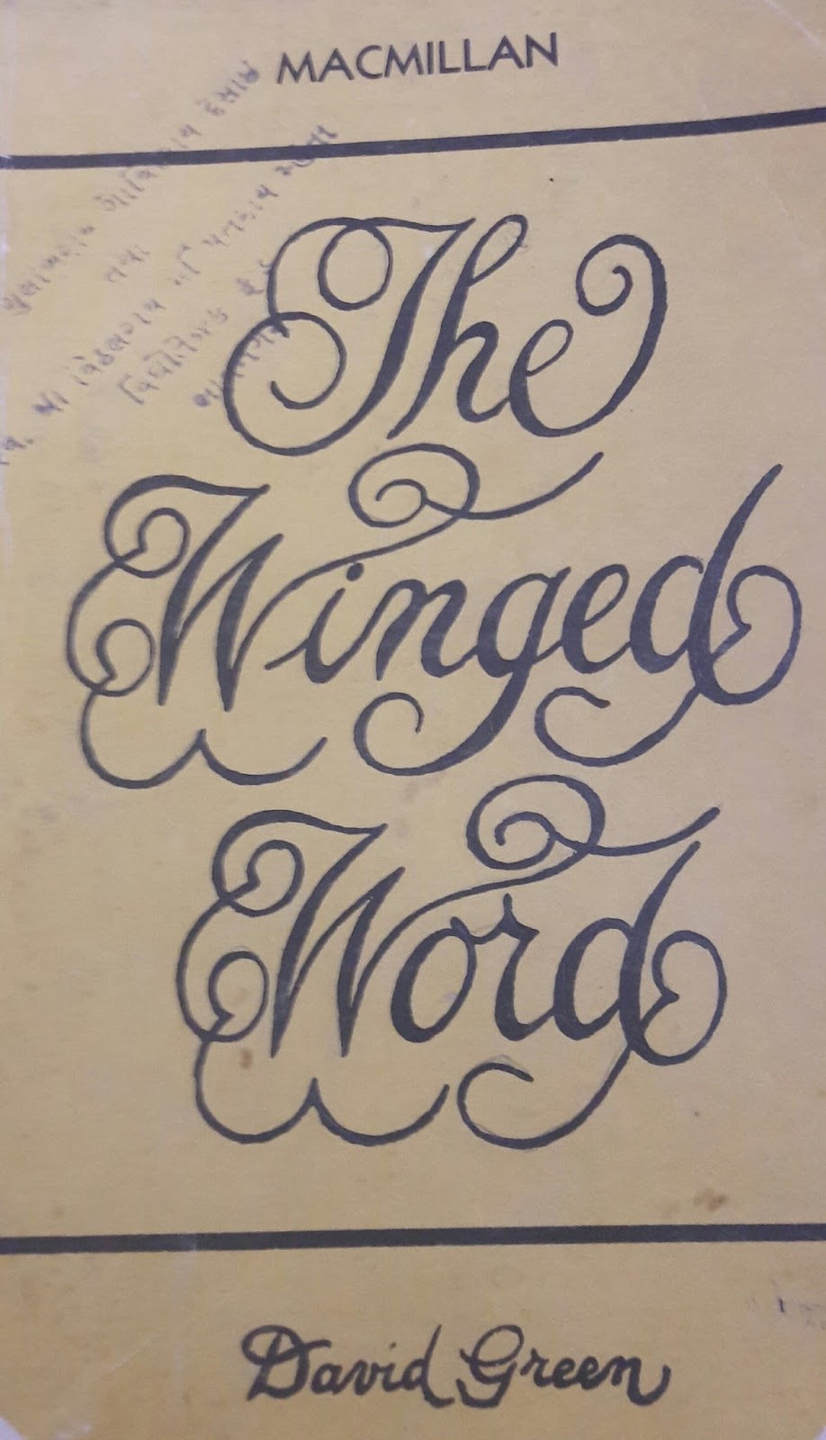 " The Winged Word"- David Green