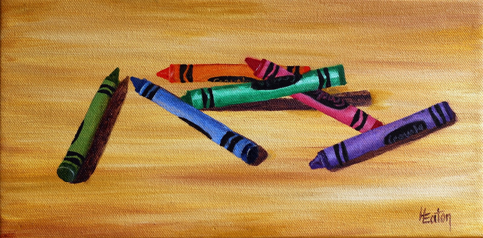 Word Weaver Art: Scattered Crayons
