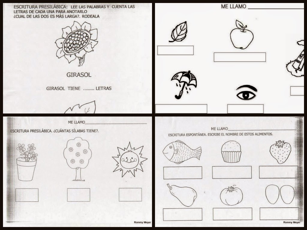 Actividades de Escritura Infantil