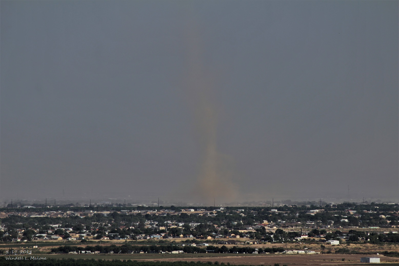 Overshooting Top Of A T-Storm & The Dryline.